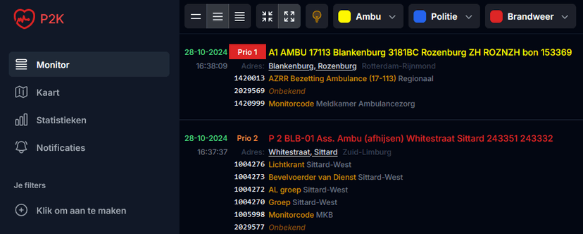 P2K - Beste P2000 monitor van Nederland
